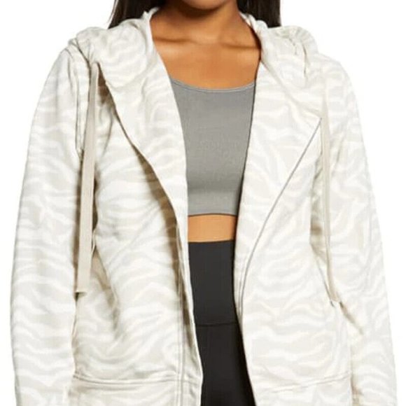 Zella | Jackets & Coats | Zella Womans Size X West Coast Tan Zebra ...
